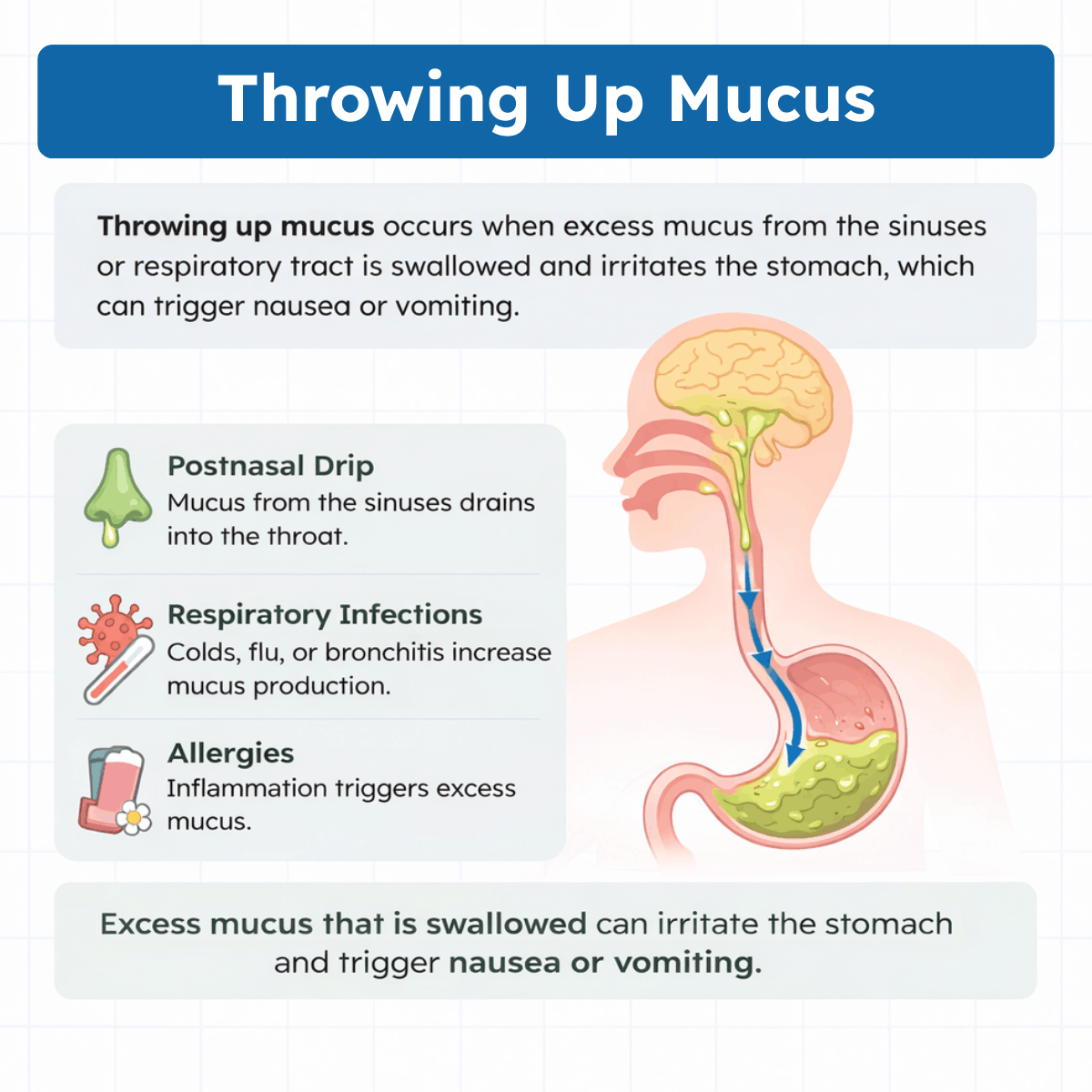 Throwing Up Mucus: Causes, Symptoms, and What It Means