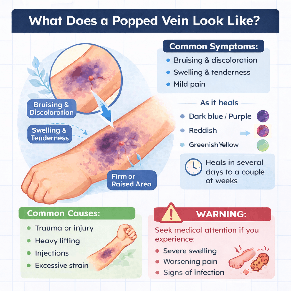 What Does a Popped Vein Look Like? (2026)