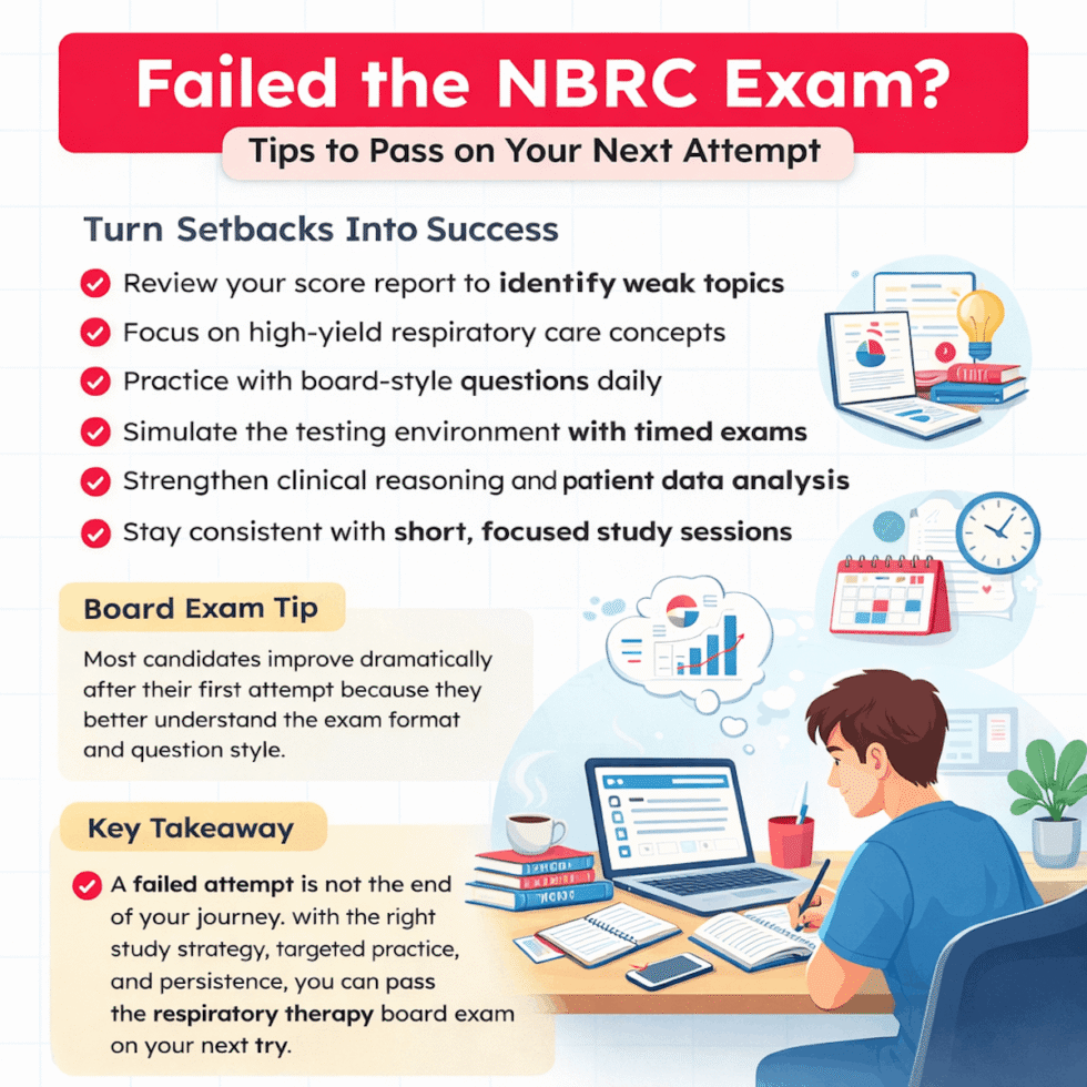 Failed the NBRC Exam? Tips to Pass on Your Next Attempt