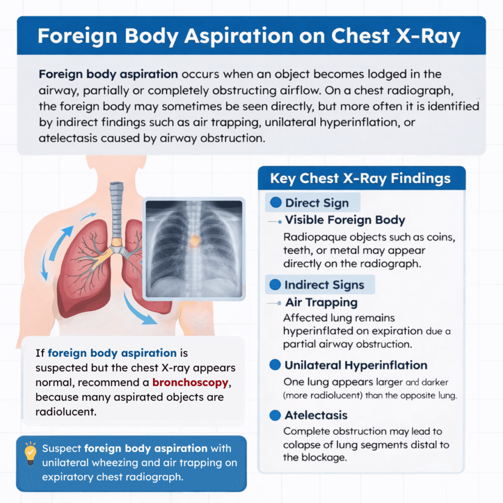How to Detect Foreign Body Aspiration on a Chest X-Ray