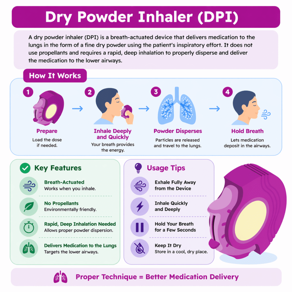 Dry Powder Inhaler (DPI): Uses, Benefits, and Limitations