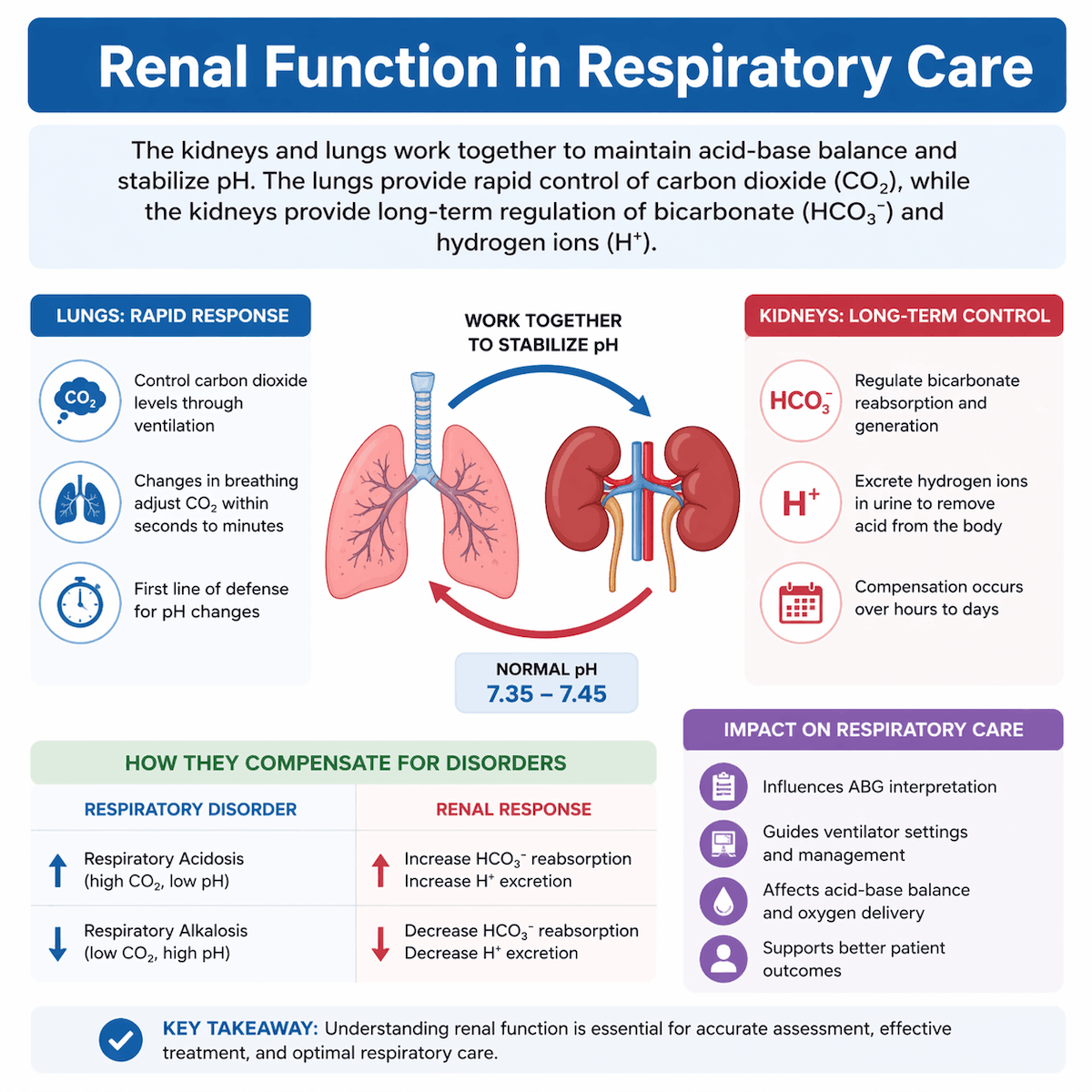 Renal Function in Respiratory Care and Acid-Base Balance